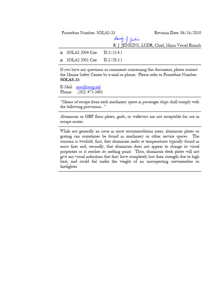 Prg.solas-33.2010.06.16.Aluminum - Grp Plate Use | PDF