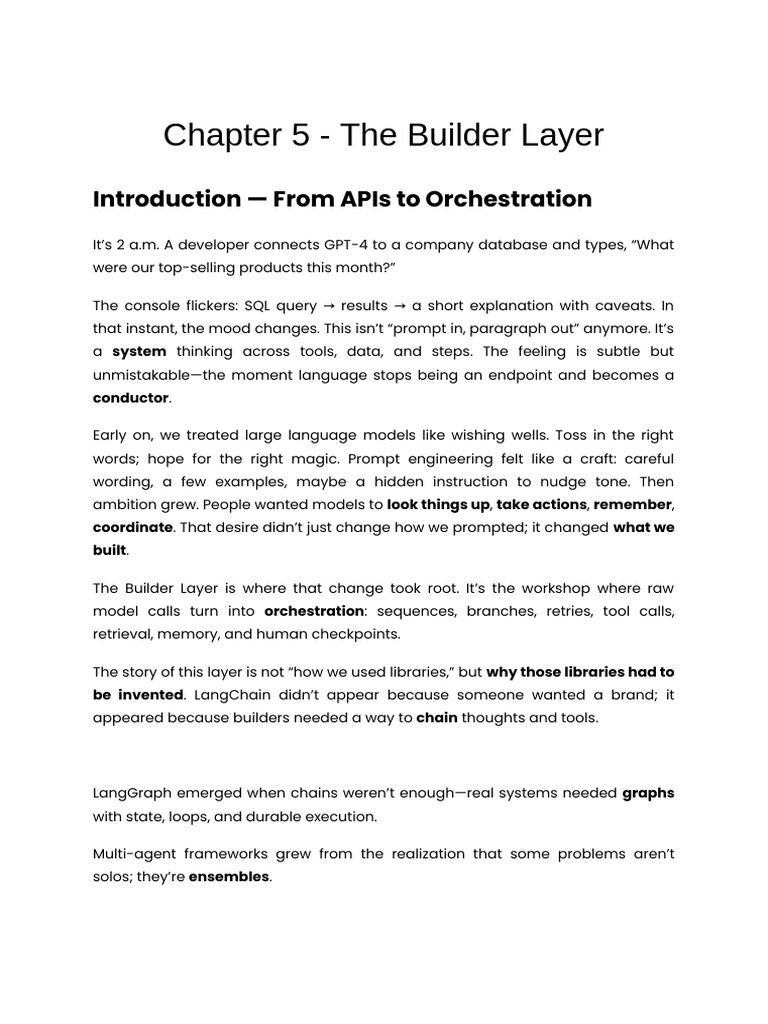 Chapter 5 - The Builder Layer | PDF | Artificial Intelligence ...