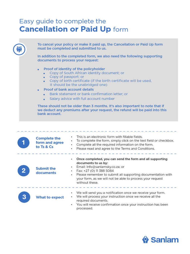 Cancel or Paid Up Policy Guide | PDF | Insurance