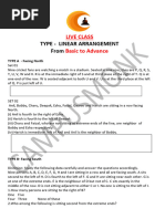Top 50 Linear Seating Arrangement Questions | PDF | Social Science