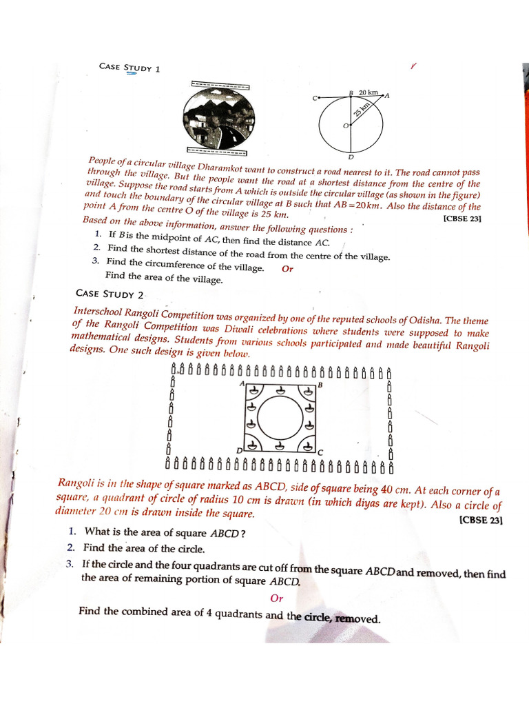 Class - 10th Maths | PDF