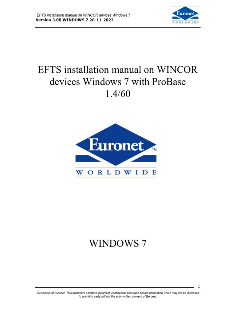 EFTS Installation Manual on Wincor Devices Windows 7_ProBase1.4 21.06. ...