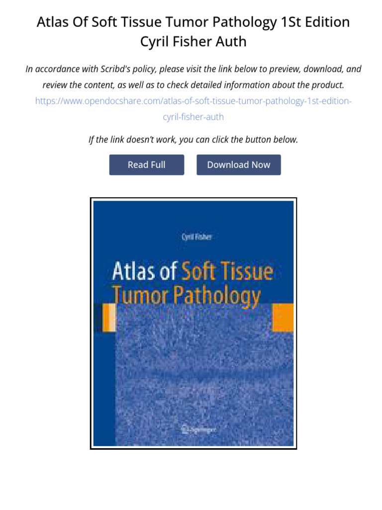 Soft Tissue Tumor Pathology Atlas | PDF | Pathology | Medical Specialties
