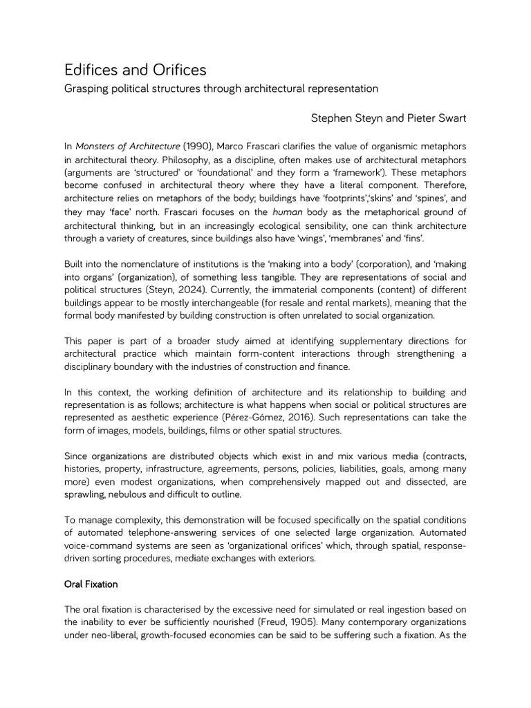 Edifices and Orifices - 21-12-2024 As presented | PDF