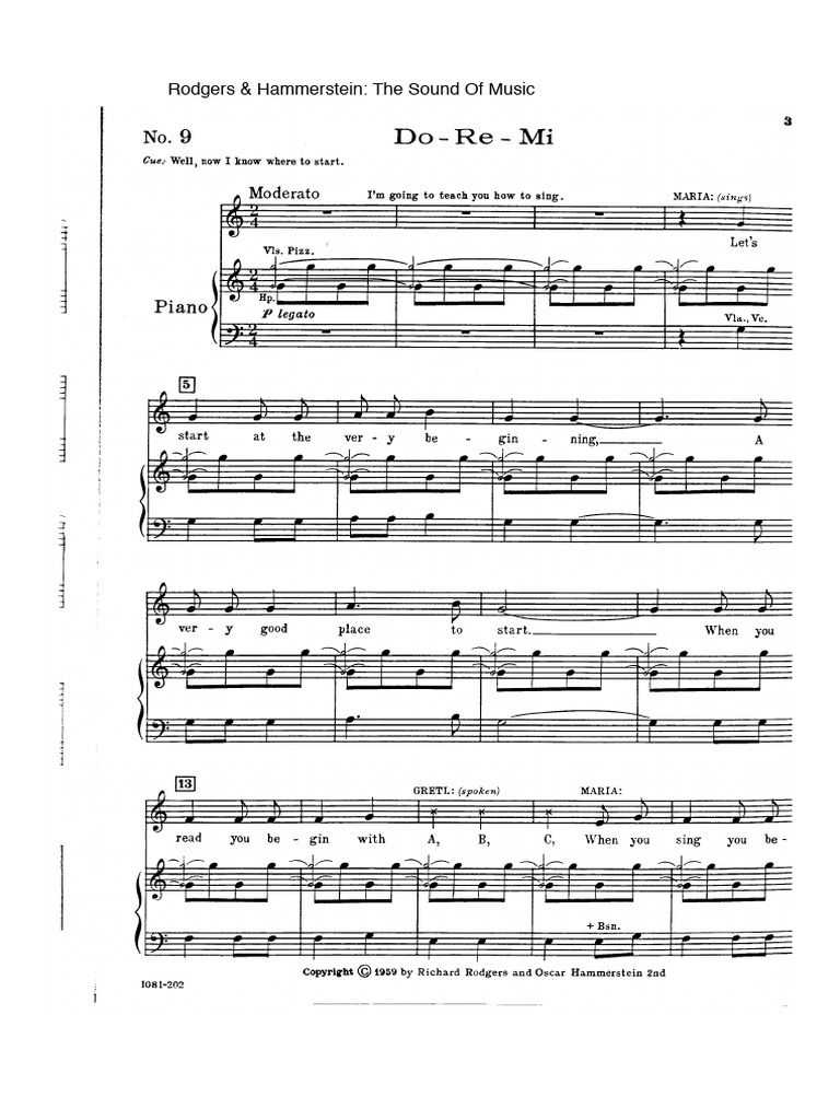 Sound of Music - Do Re Mi | PDF
