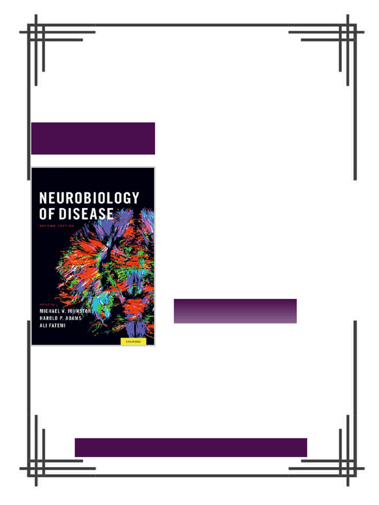 Neurobiology of Disease 2nd Edition Michael V Johnston Editor Harold P ...