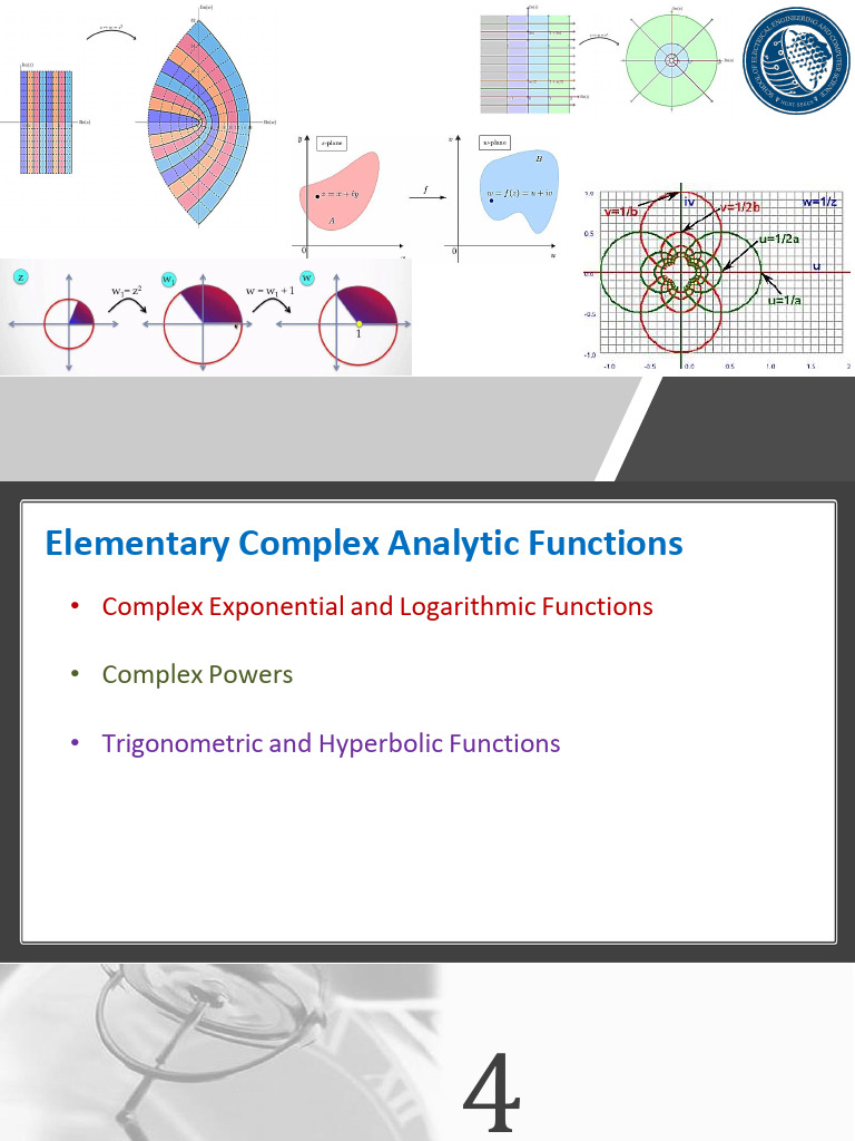 Lecture # 9b (Complex Trigonome___tion to Conformal Mapping) | PDF | Trigonometric Functions ...