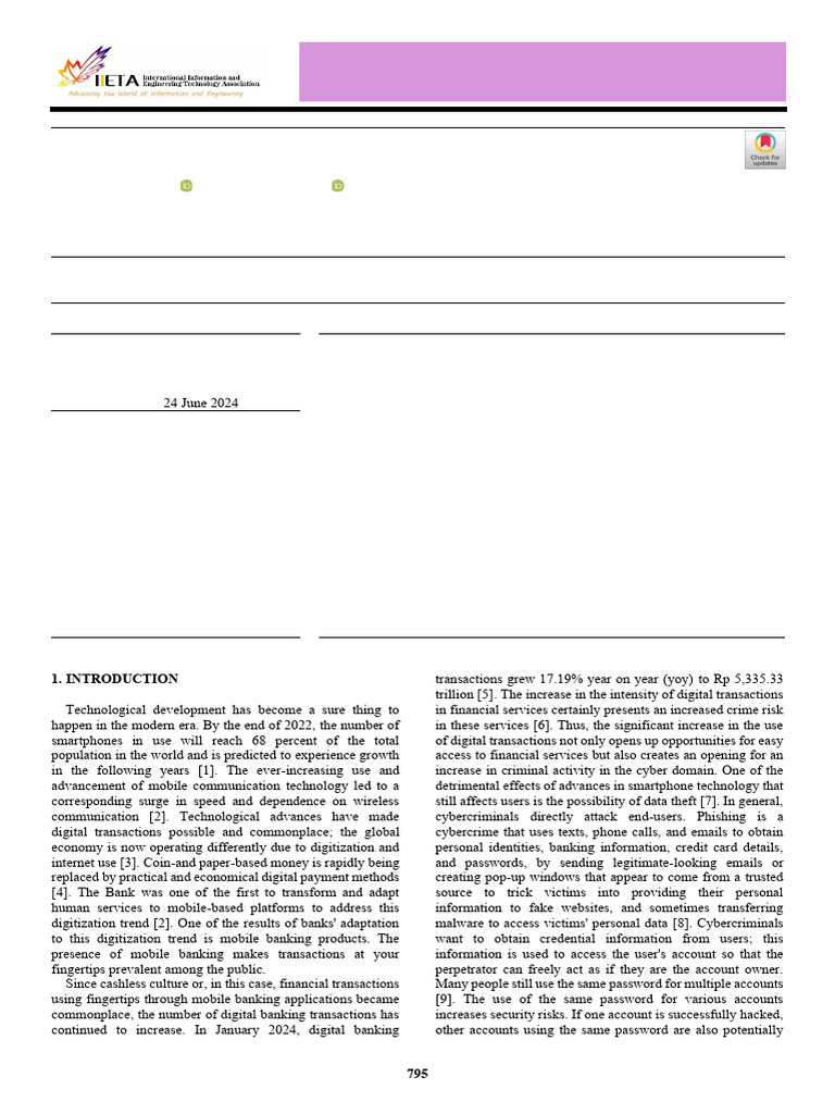 Transactions at Your Fingertips Influential Factors in Information ...