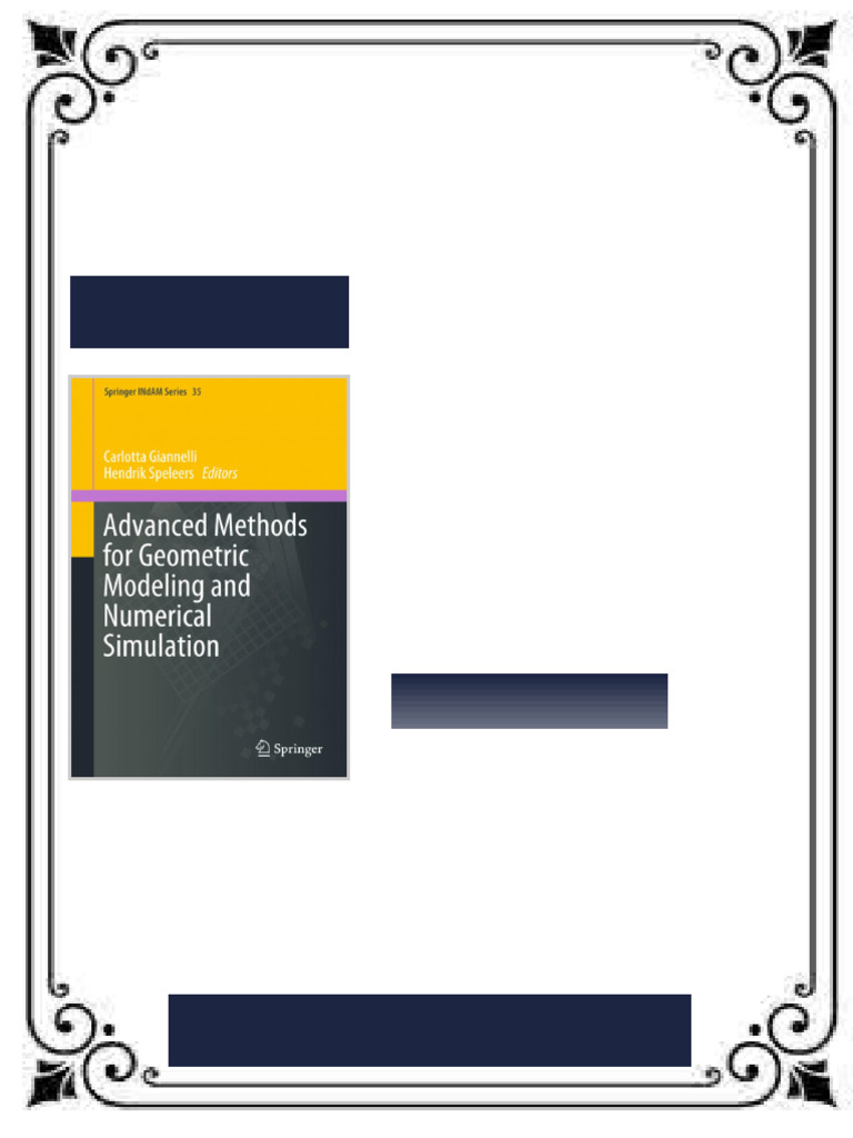 Advanced Methods for Geometric Modeling and Numerical Simulation ...