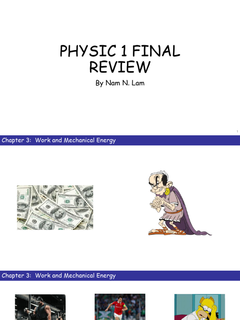 Physic 1 Final Review - By Mr Nam (3) (2) | PDF | Rotation Around A ...