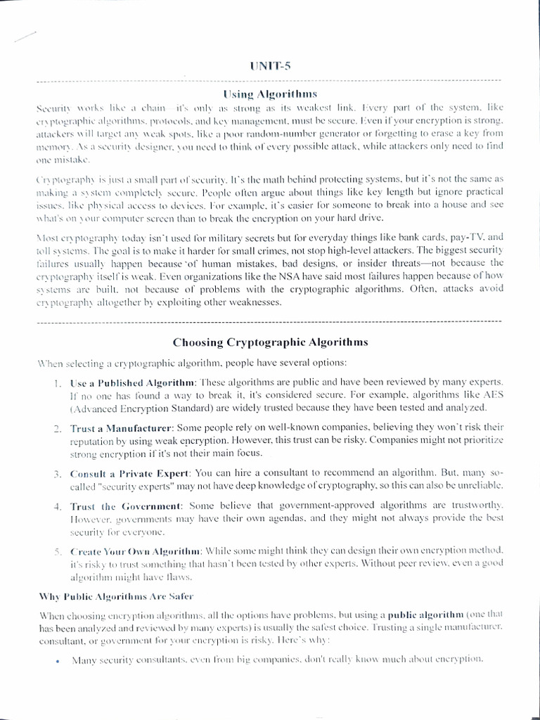 Unit-5 Cyber Security and Crypto | PDF | Public Key Cryptography ...