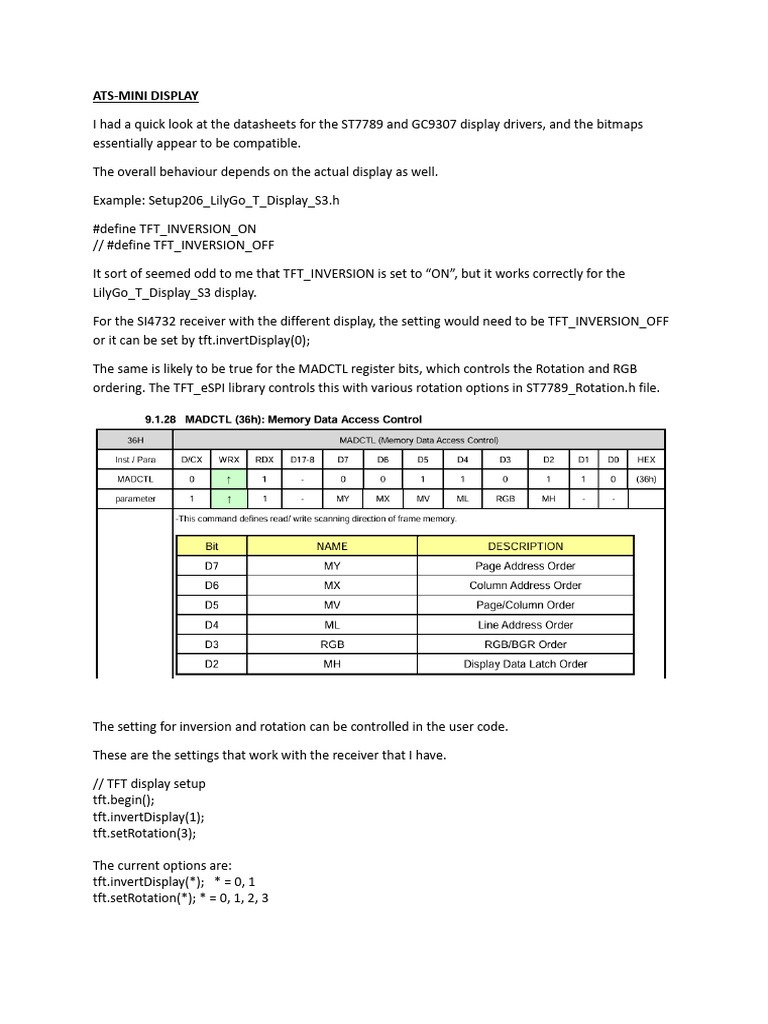 Ats Mini Display 1 | PDF | Rotation | Computer Science