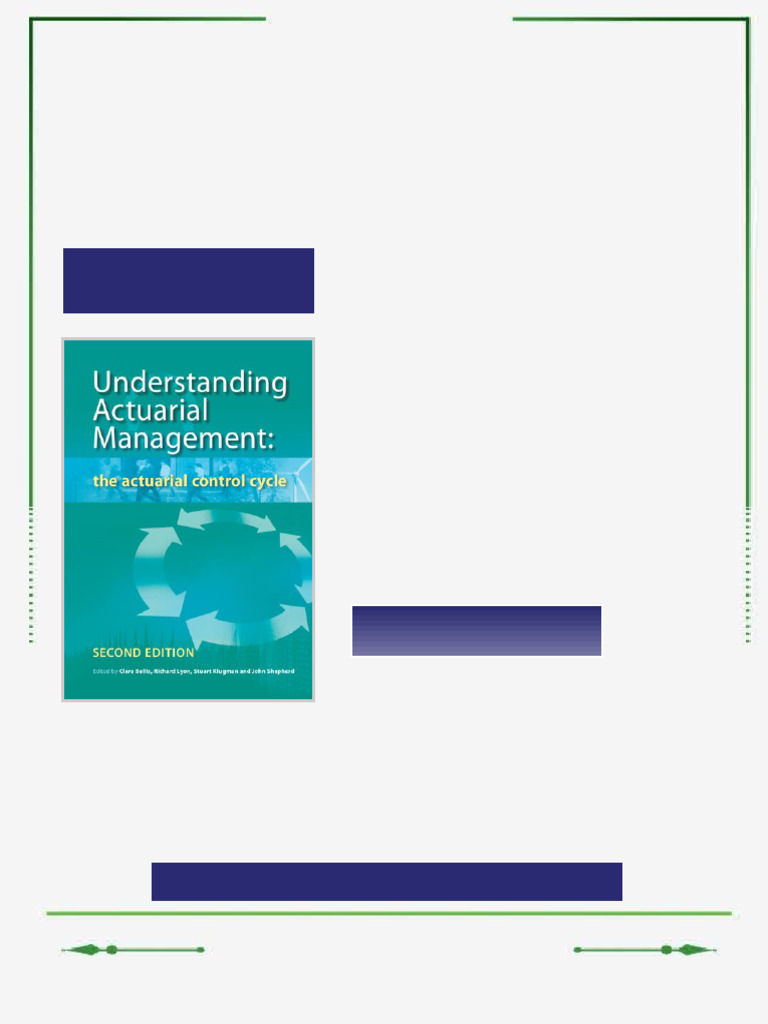 Understanding Actuarial Management The Actuarial Control Cycle 2nd ...