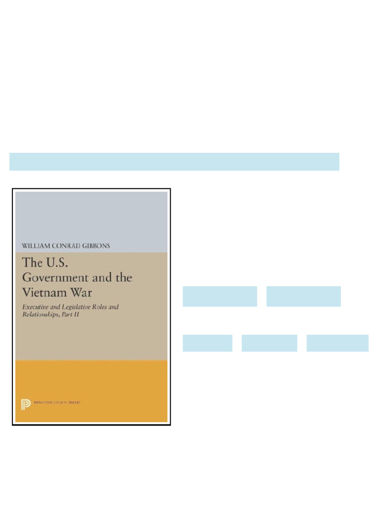 (Ebook) The U.S. Government and the Vietnam War: Executive and ...