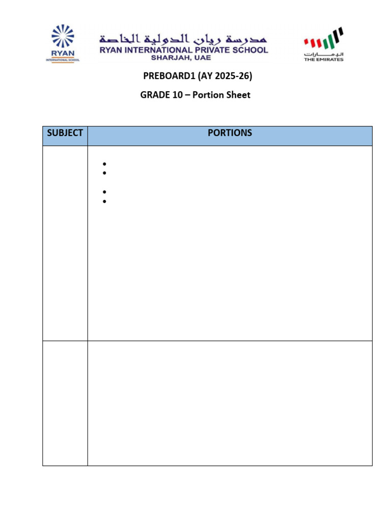 Pre Boards 1&2 Portion | PDF | Equations