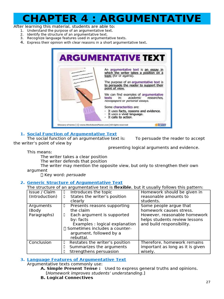 Understanding Argumentative Texts | PDF | Adolescence | Social Media