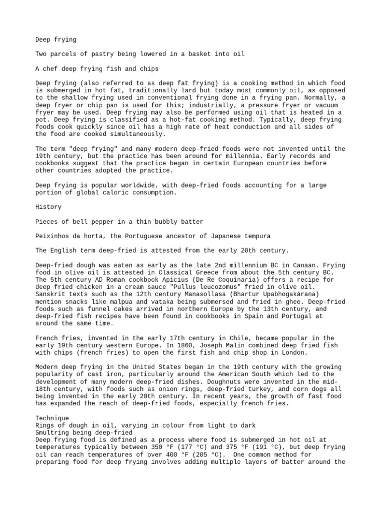 Deep Frying - aravenasorcery.com | PDF | Foods | Cooking