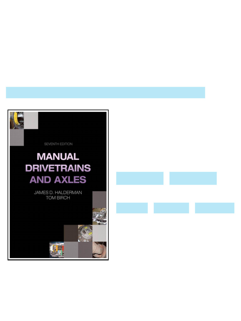 Manual Drivetrains and Axles 7th Edition (Automotive Systems Books) all ...