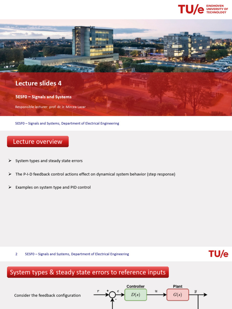 Lecture Slides Systems 4 | PDF | Control Theory | Applied Mathematics