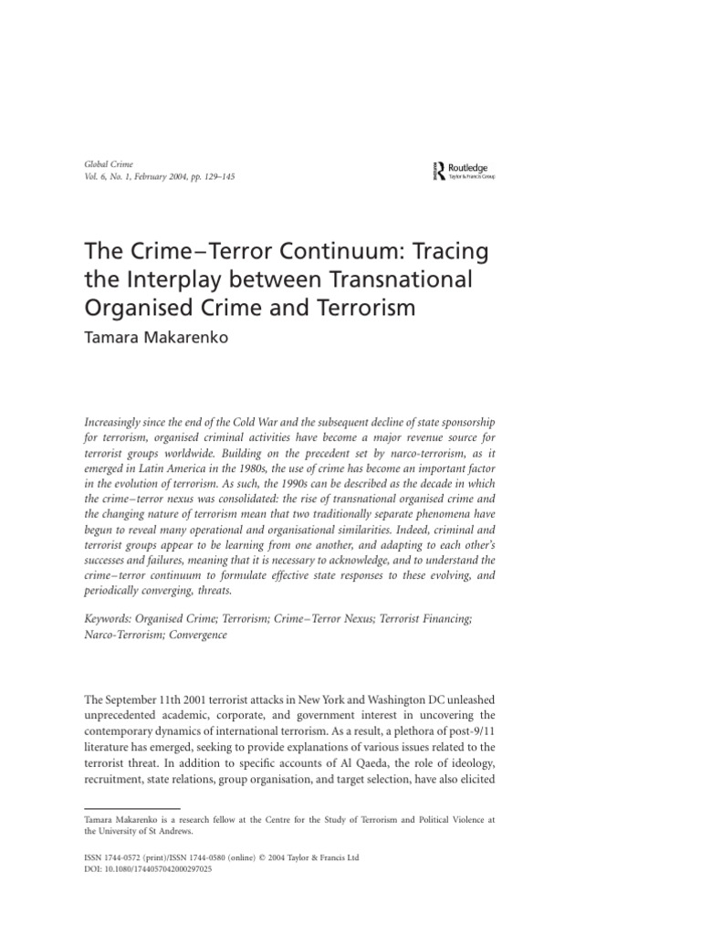 Crime Terror | PDF | Organized Crime | Illegal Drug Trade