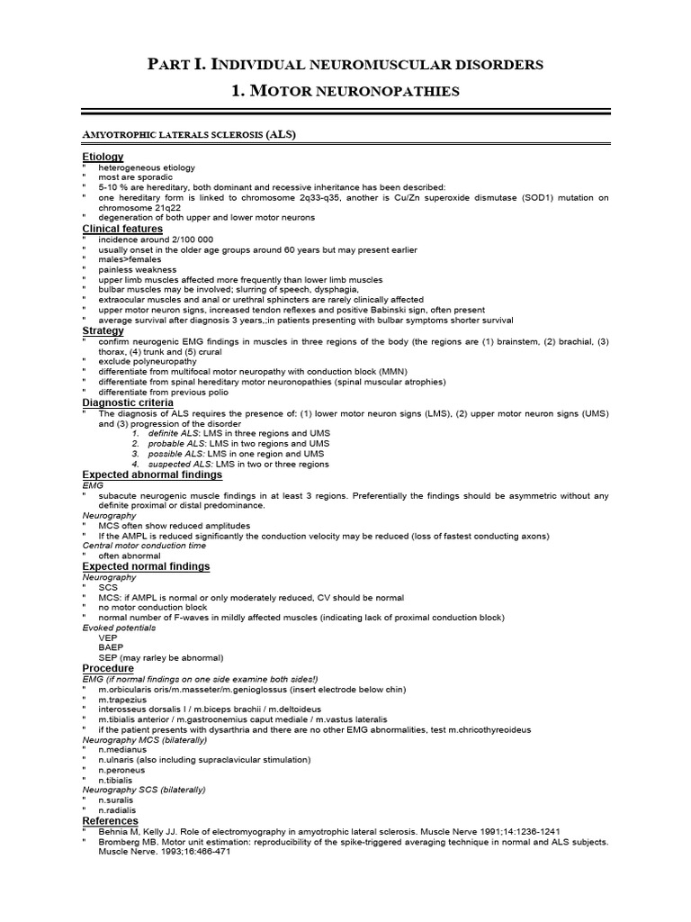 ALS and Polio: Diagnosis and EMG Findings | PDF | Peripheral Neuropathy ...