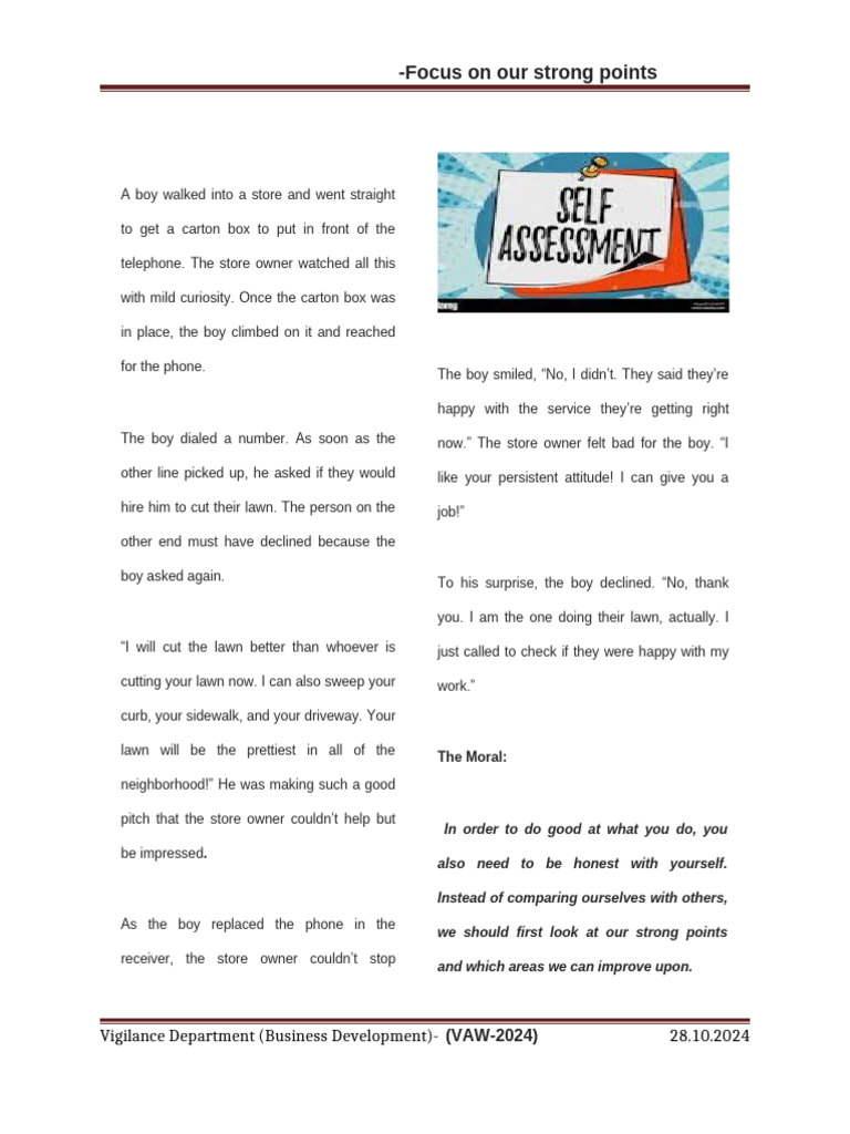 01 Focus on Your Strong Points | PDF