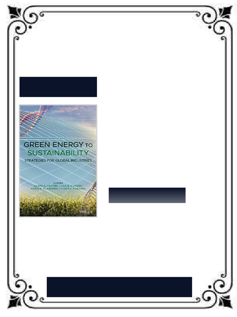 Green Energy to Sustainability: Strategies for Global Industries ...