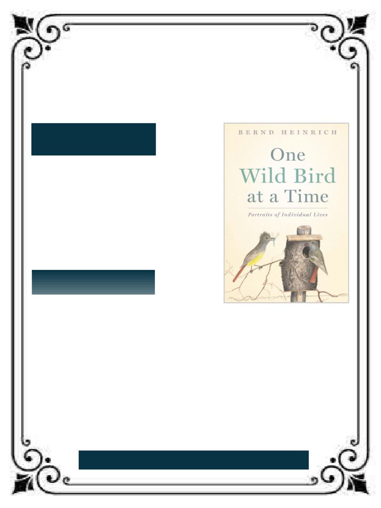 One Wild Bird at a Time 1st Edition Bernd Heinrich eBook sample available | PDF | Birds | Egg