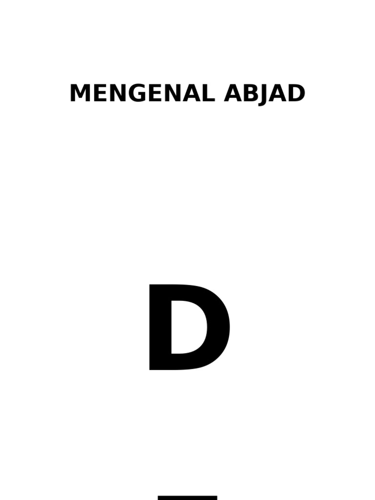 Mengenal Abjad ABC - Part 2 | PDF