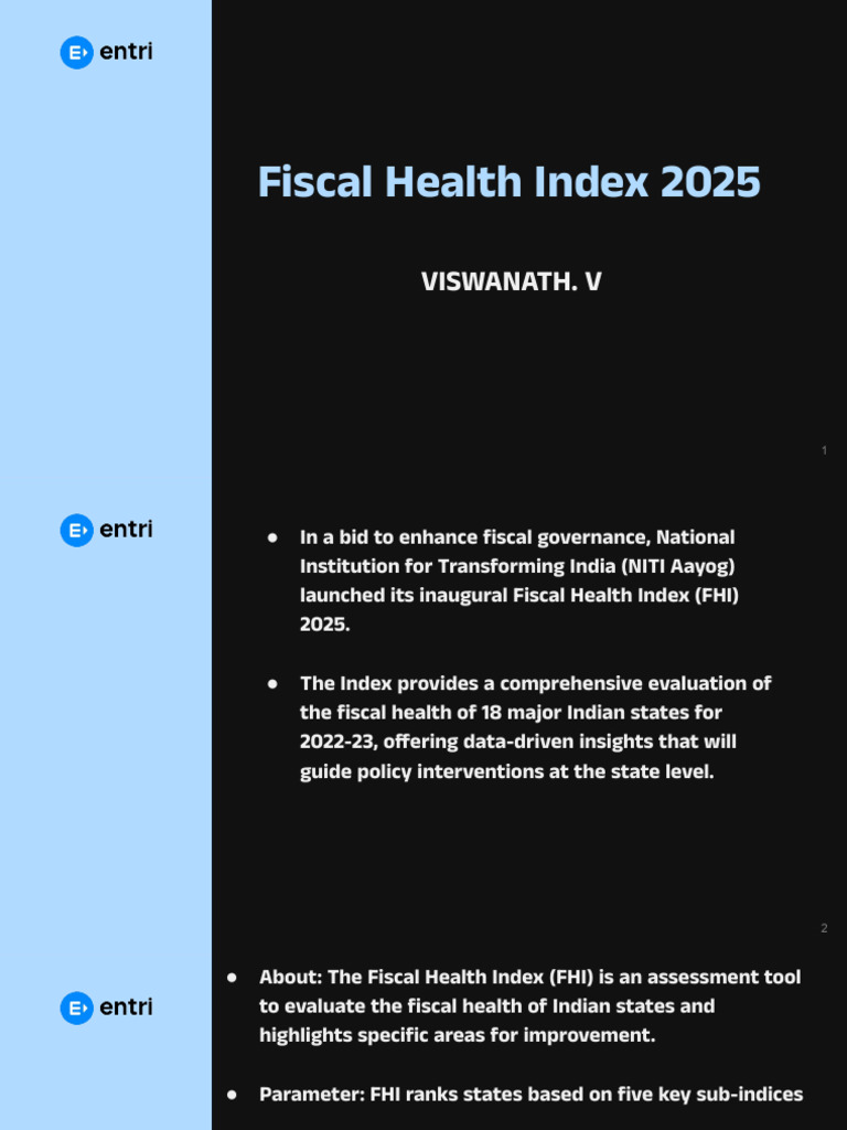 Fiscal Health Index 2025 Overview | PDF | Economies