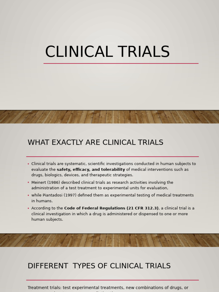 Clinical Trials | PDF | Phases Of Clinical Research | Clinical Trial