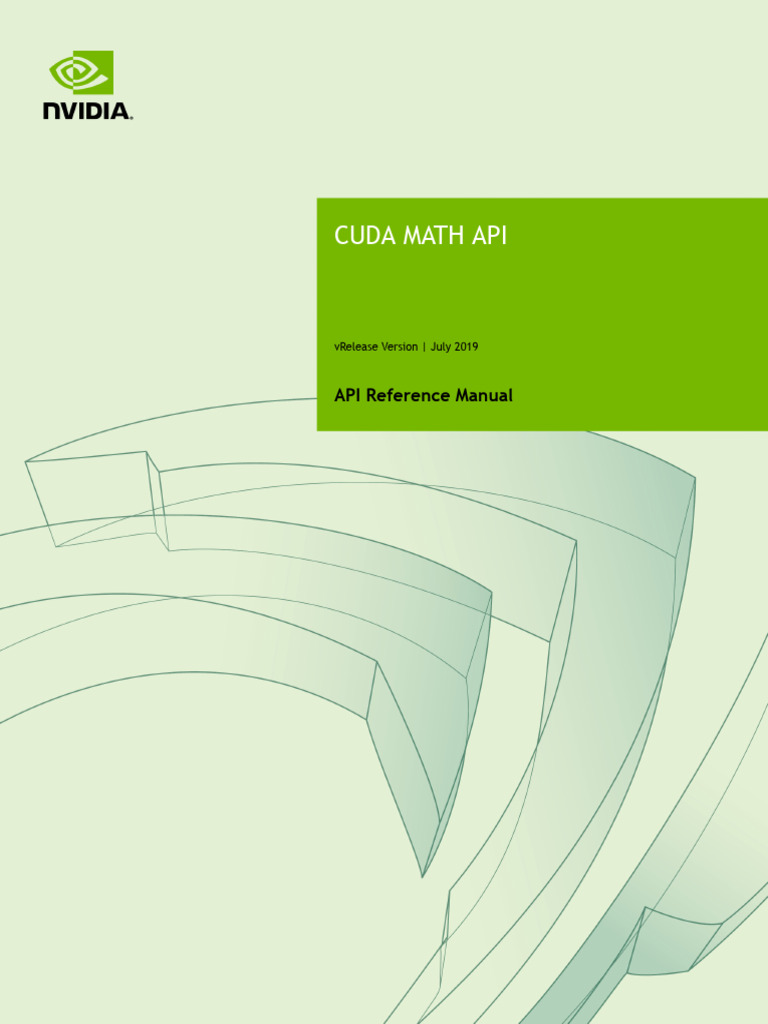 Cuda Math API | PDF | Arithmetic