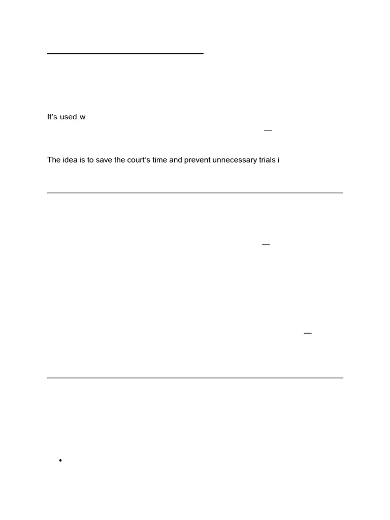 Understanding Summary Judgment Process | PDF | Summary Judgment ...