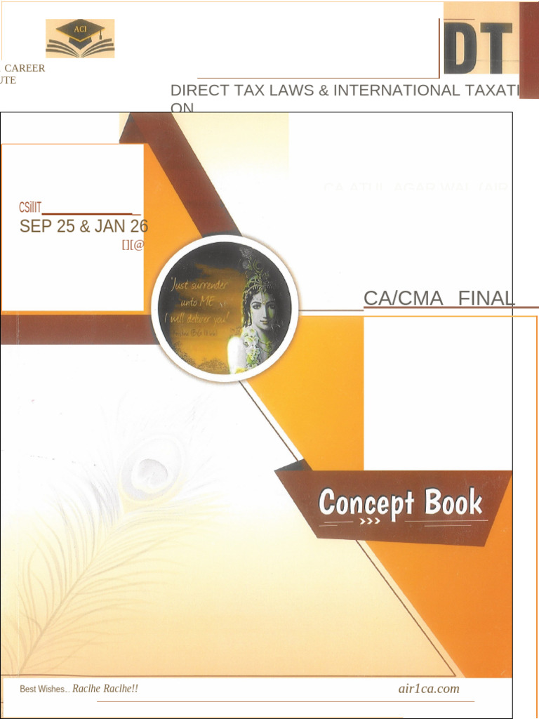 Direct Tax Laws & International Taxation Guide | PDF | Capital Gains ...