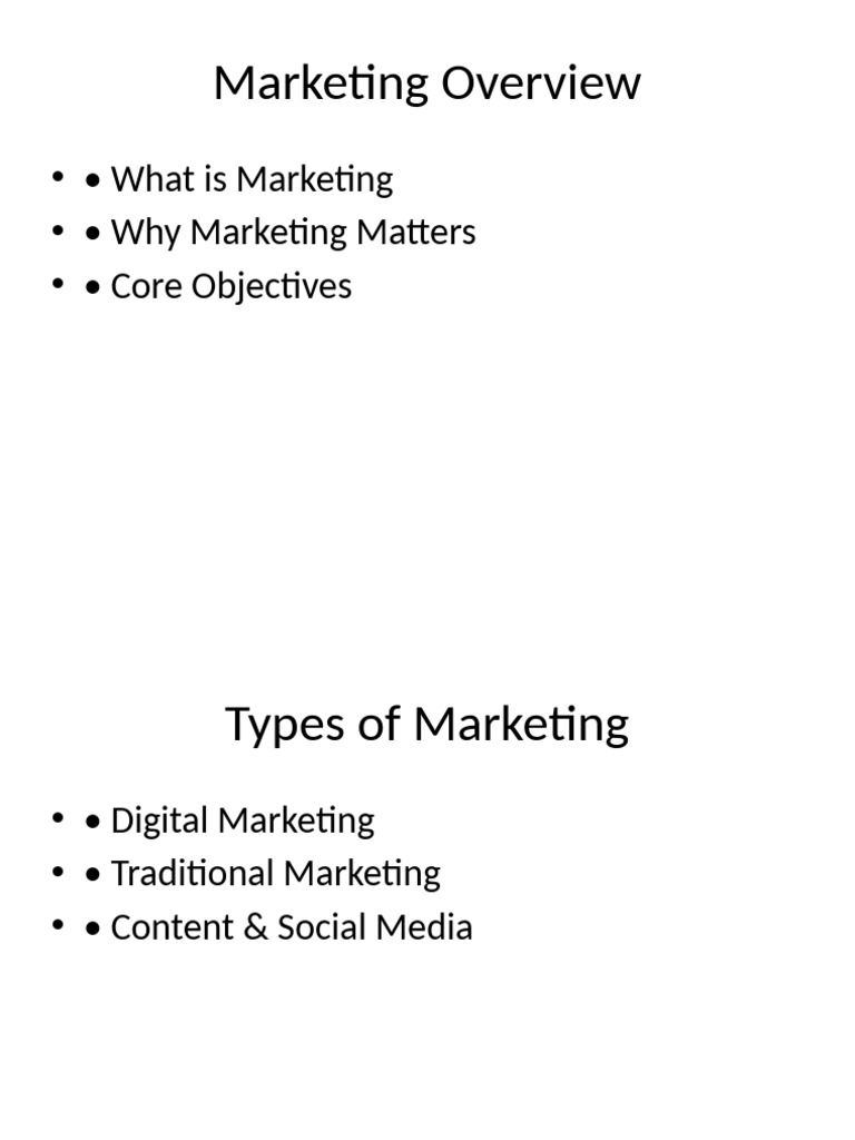Marketing Presentation 5 Slides | PDF