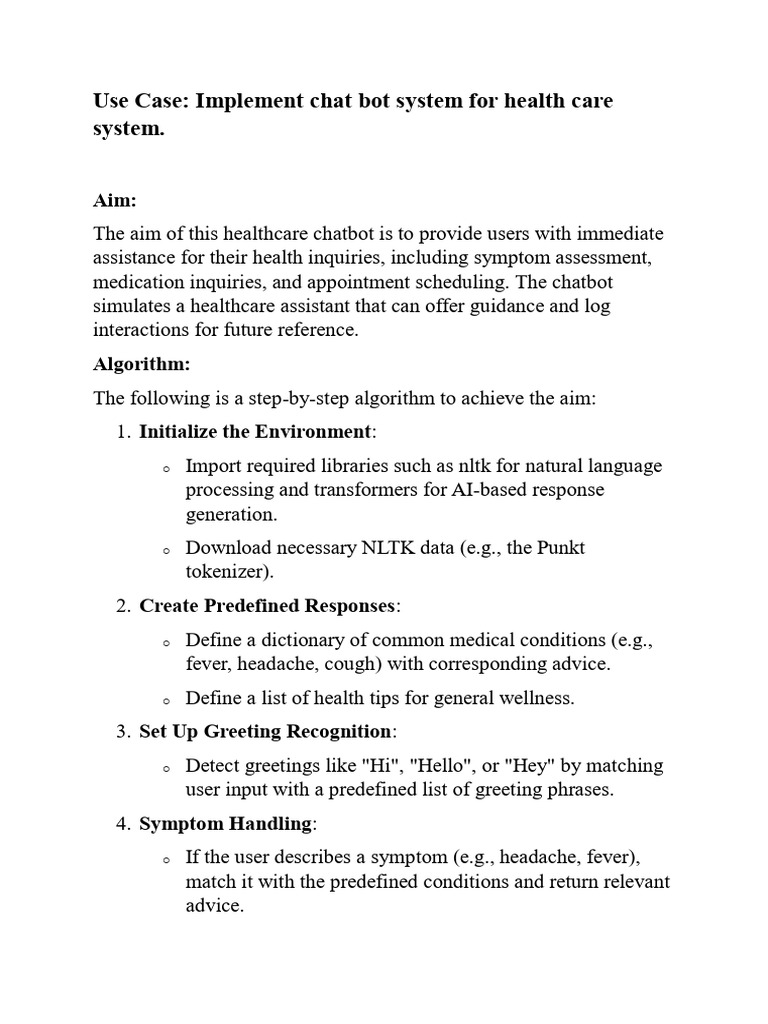 Use Case_AI | PDF | Clinical Medicine | Diseases And Disorders