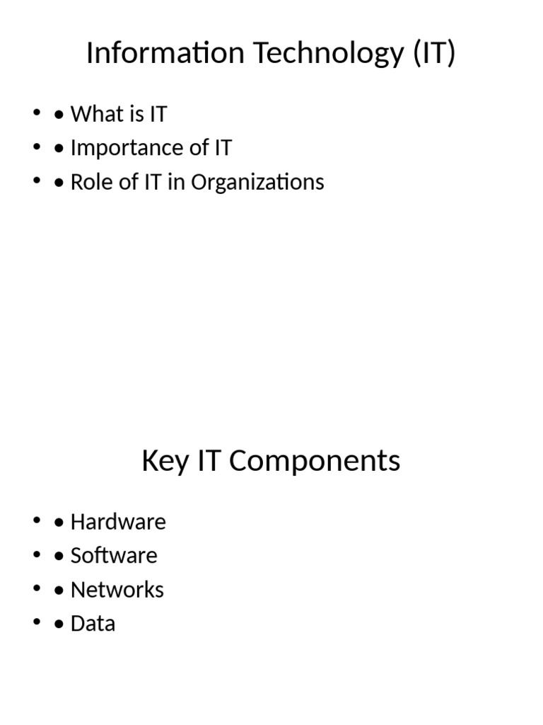 IT Presentation 5 Slides | PDF