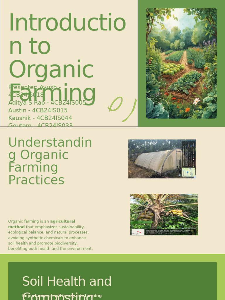 Presentation - Introduction to Organic Farming | PDF | Organic Farming ...
