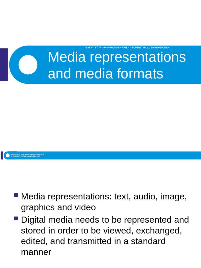 3 Media Representations | PDF | Video | Sampling (Signal Processing)
