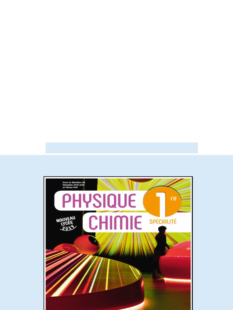 (Ebook) Physique chimie Première (Edition 2019) Livre élève by ...