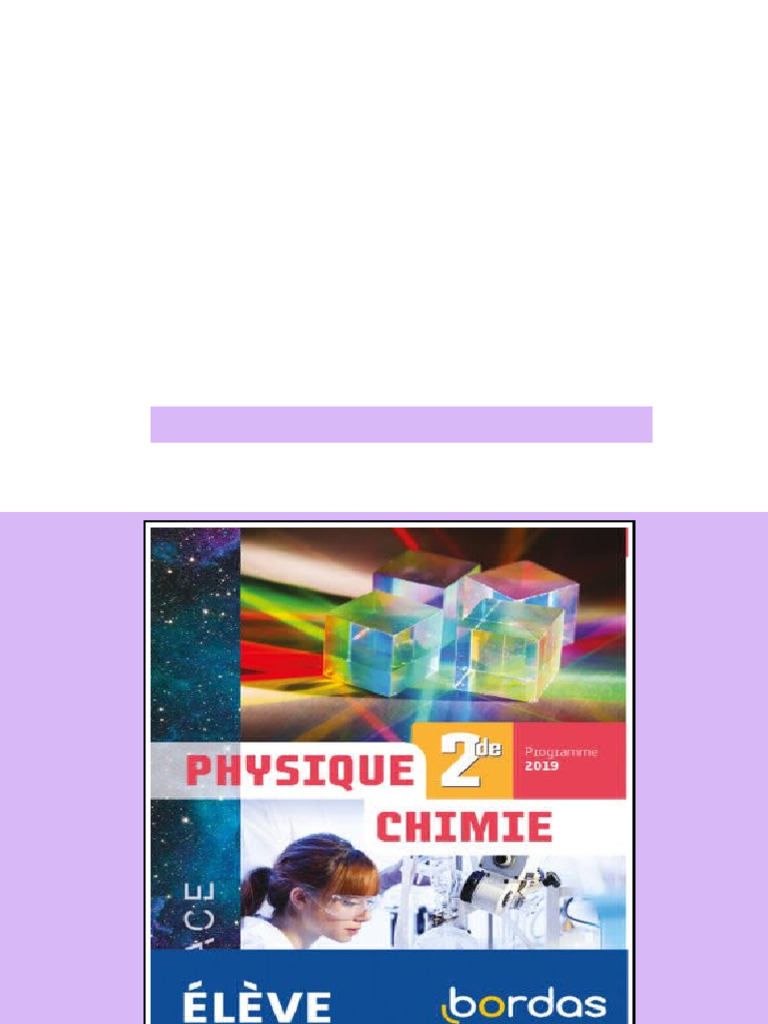 (Ebook) ESPACE - Physique-Chimie Seconde (Édition 2019) by Stéphane ...