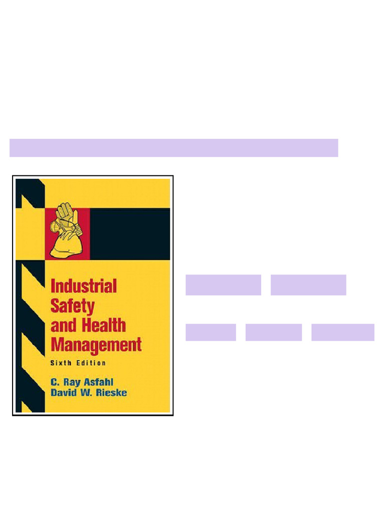 (Ebook) Industrial Safety and Health Management by C. Ray Asfahl; David ...