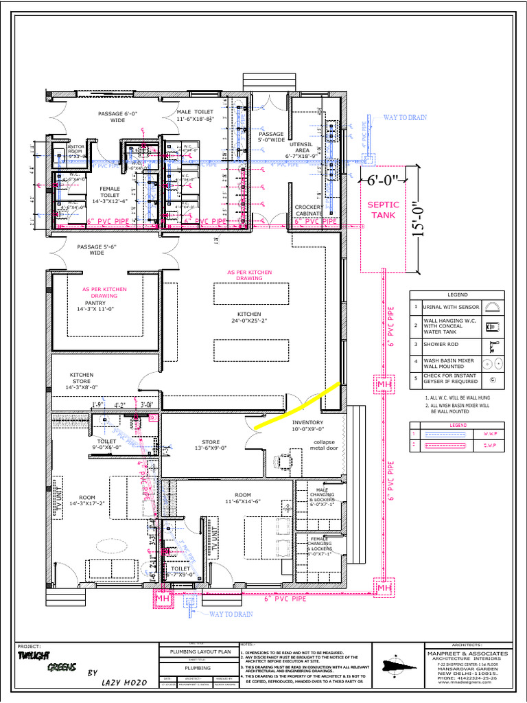 Plumbing Layout Plan (17.10.2025) | PDF | Plumbing | Civil Engineering