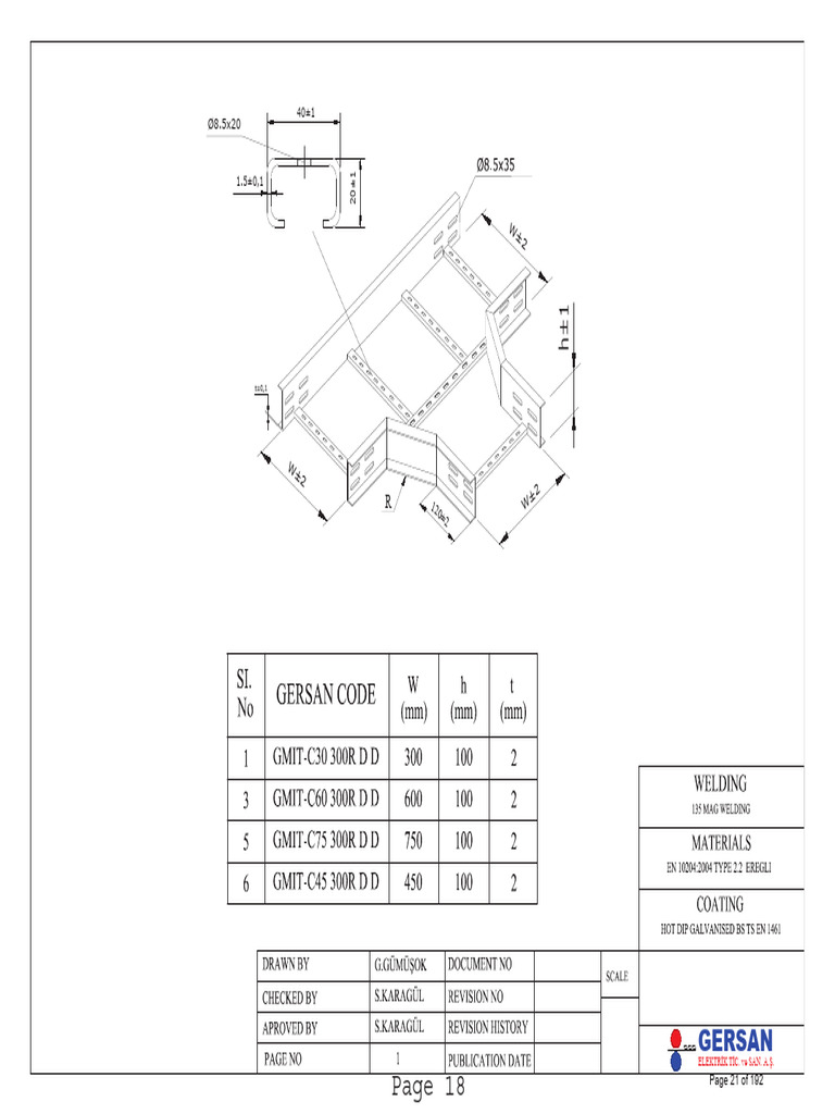Gersan Data Sheet-Drawing | PDF