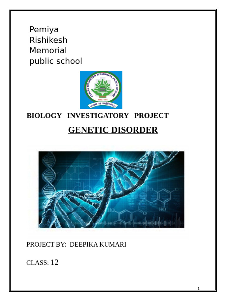Genetic Disorders: Types and Insights | PDF | Genetic Disorder | Genetics
