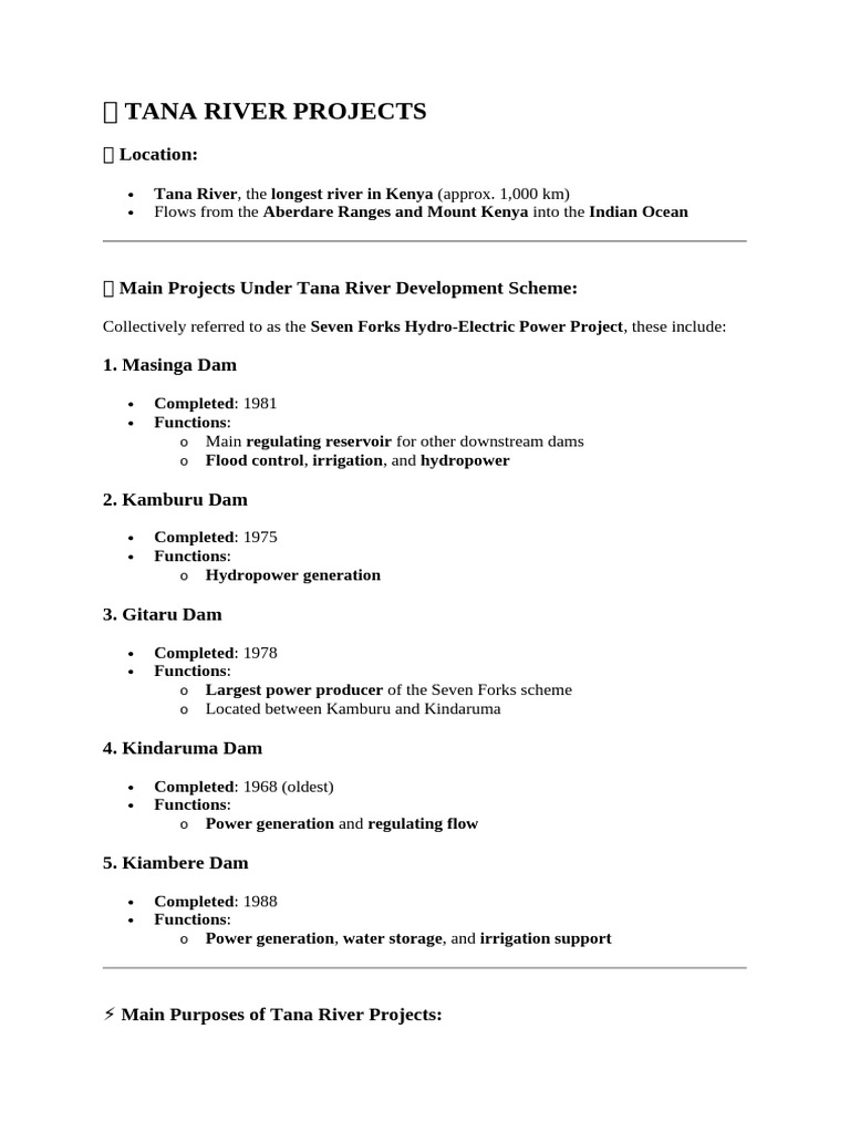 Multi - Purpose River Projects | PDF