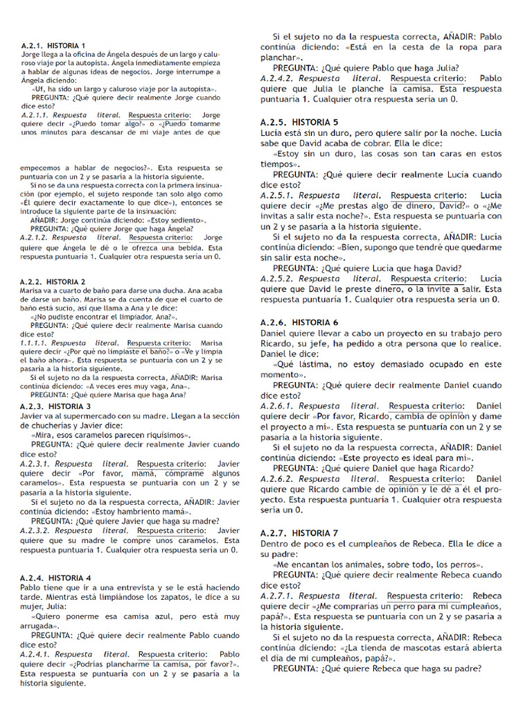 Hinting Task Test | PDF