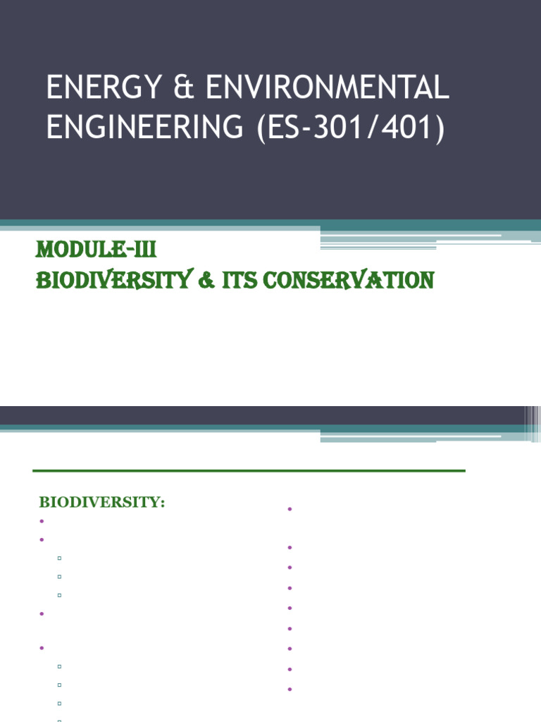 Biodiversity & Its Conservation PDF | PDF | Habitat Destruction | Biodiversity