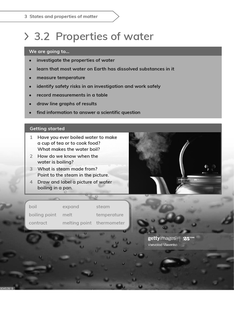 States and Properties of Water Explained | PDF | Water | Boiling