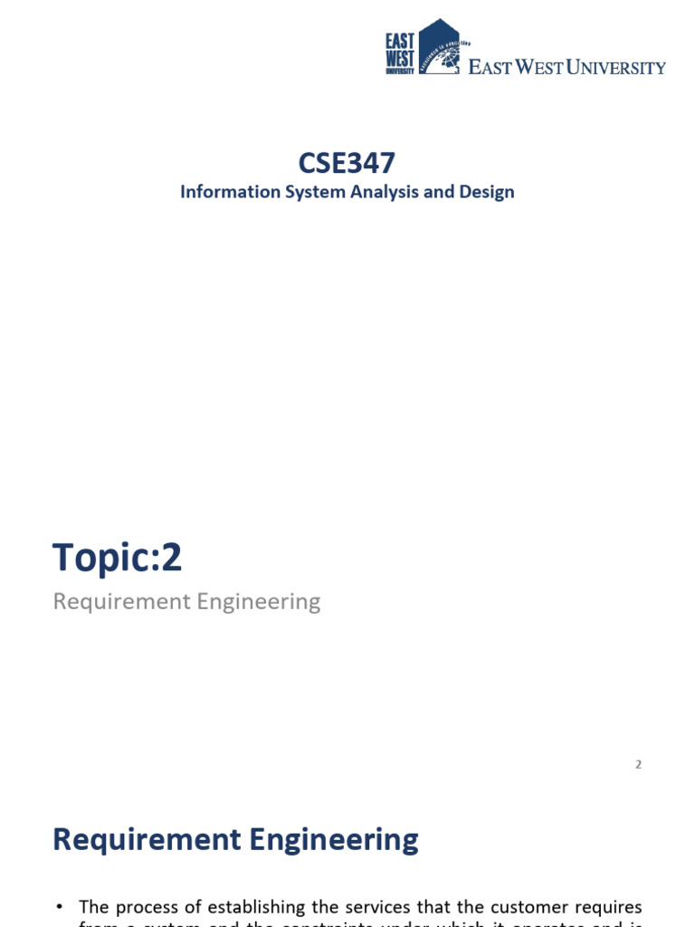 Requirement Engineering | PDF | System | Specification (Technical Standard)